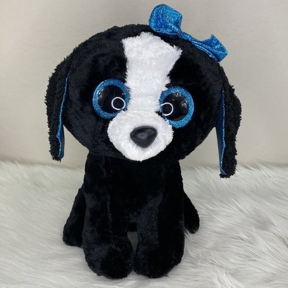 Ty | Toys | 6 Ty Beanie Boos Tracey Black White Blue Dog Puppy Large ...